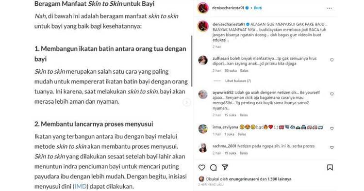 Denise Chariesta Buat Video Menyusui Tanpa Busana | Popmama.com